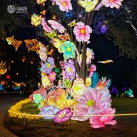 China Colorful Garden Decorative Lanterns, Peony Flower Lanterns for Scene Decoration for sale