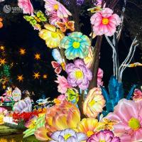 China Colorful Garden Decorative Lanterns, Peony Flower Lanterns for Scene Decoration for sale