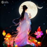 China Chinese Style Chang'e and Jade Rabbit Lanterns - Traditional Festival Decoration for sale