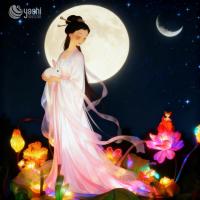 China Chinese Style Chang'e and Jade Rabbit Lanterns - Traditional Festival Decoration for sale
