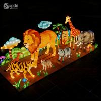 China Outdoor Decorative LED Lanterns - Realistic Lion and Elephant Lanterns by Zigong Lantern Factory for sale