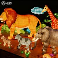 China Outdoor Decorative LED Lanterns - Realistic Lion and Elephant Lanterns by Zigong Lantern Factory for sale