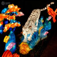 China Zigong Lantern Factory's Tiger Shaped Sculptural Lanterns - Outdoor LED Decorative Lanterns for sale