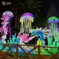 China Custom Underwater Ocean Lantern Scene | Jellyfish Fish Mermaid LED Light Sculpture for Aquatic‑Theme Light Exhibition for sale