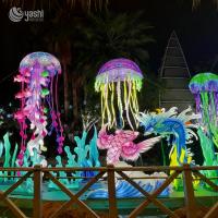China Custom Underwater Ocean Lantern Scene | Jellyfish Fish Mermaid LED Light Sculpture for Aquatic‑Theme Light Exhibition for sale