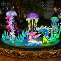 China Custom Underwater Ocean Lantern Scene | Jellyfish Fish Mermaid LED Light Sculpture for Aquatic‑Theme Light Exhibition for sale