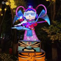 China Chinese New Year Lanterns Traditional Opera Character Lanterns Outdoor Festive Waterproof Lanterns for sale