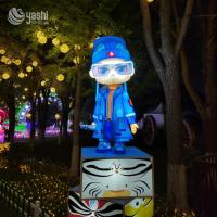 China Chinese Traditional Festival Outdoor Decor LED Lantern, Opera Character Design, Peking Opera Lantern for sale