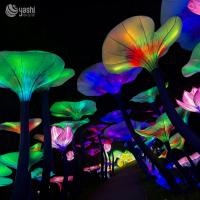 China Custom Passage Lanterns for Zoo/park Gate Entrances, Large-scale Festive Outdoor Lotus Decorative Passage Lights for sale