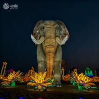 China Outdoor Decorative Lanterns - Giant Elephant Silk Lanterns for Zoos, Parks, and Theme Parks for sale