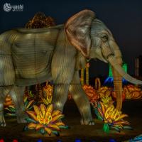 China Outdoor Decorative Lanterns - Giant Elephant Silk Lanterns for Zoos, Parks, and Theme Parks for sale