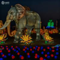 China Outdoor Decorative Lanterns - Giant Elephant Silk Lanterns for Zoos, Parks, and Theme Parks for sale