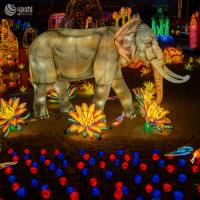China Outdoor Decorative Lanterns - Giant Elephant Silk Lanterns for Zoos, Parks, and Theme Parks for sale