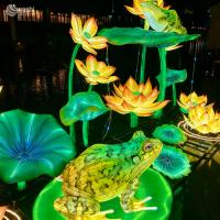 China Traditional Chinese Silk Frog Lantern - Decorative Hanging Lantern for Festivals and Celebrations for sale