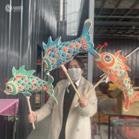 China Chinese Style LED Fish Lantern, Handheld Lantern for Celebrations, New Year, and Lantern Festival for sale