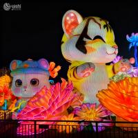 China Chinese New Year & Lantern Festival Large Tiger Lantern Sculptures for Exhibitions for sale