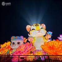 China Chinese New Year & Lantern Festival Large Tiger Lantern Sculptures for Exhibitions for sale