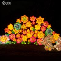 China Large Festival Lantern Exhibition Decoration Peony Lantern - Outdoor Waterproof Decorative Lantern for sale