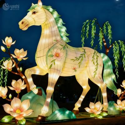 China Chinese Horse Year Festival Lanterns for Zoo Theme Decorations for sale