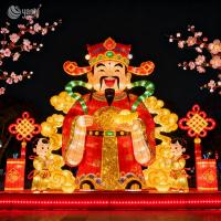 China Large-Scale Lantern Exhibition Decorations: Chinese New Year Lanterns and God of Wealth Sculptures for sale