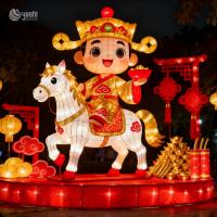 China Chinese New Year Lanterns - Spring Festival Themed Lanterns - Fortune God Decoration Lanterns for sale