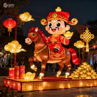 China Chinese New Year Lanterns - Spring Festival Themed Lanterns - Fortune God Decoration Lanterns for sale