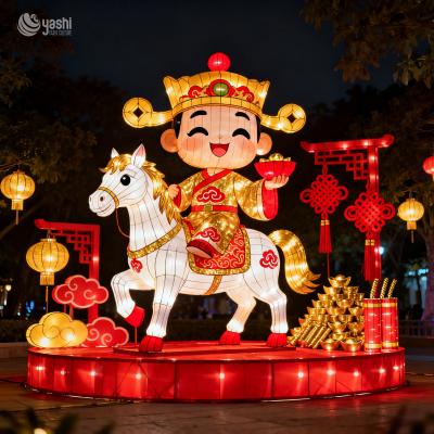 China Chinese New Year Lanterns - Spring Festival Themed Lanterns - Fortune God Decoration Lanterns for sale