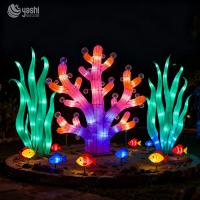 China Ocean Theme Lantern Decorations Coral Seaweed LED String Lights for Chinese New Year Outdoor Decor for sale