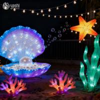 China Ocean Theme Lantern Festival with Shell Lanterns and Starfish Lights for Lunar New Year for sale