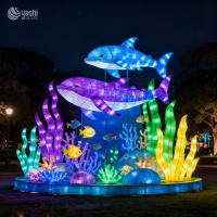 China Ocean Theme Lantern Festival with Shell Lanterns and Starfish Lights for Lunar New Year for sale