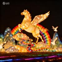 China Chinese Zodiac Horse Lanterns Lunar New Year Lanterns Zoo Decoration Lanterns for sale