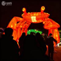 China Custom Giant Crab Arch Lantern, Marine Sea Animal LED Walk‑Through Light Arch for Aquarium, Ocean Theme Park & Lantern Festival Show for sale