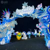 China Custom Ice‑Snow Fairy Tale Theme Arch Lantern, 3D Character IP LED Walk‑Through Light Arch for Theme Park, Winter Festival & Night Exhibition for sale
