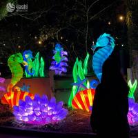 China Colorful Ocean Seahorse LED Lantern - Theme Park New Year Lantern Festival Decoration for sale