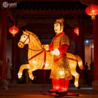 China Terracotta Warrior Lantern Sculpture - Ideal for Museum, Science Museum, and Cultural Exhibitions for sale
