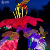 China Outdoor Waterproof Floral Pattern LED Lanterns - Theme Park Holiday Lighting Decor for sale