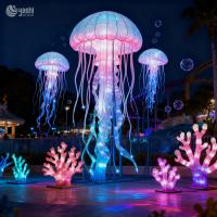 China Waterproof Marine Theme Lighting: Jellyfish Lanterns for Outdoor Decoration for sale