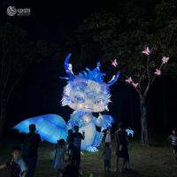 China Custom LED Cartoon Dragon Lantern for Zoo and Park Theme Light Shows for sale