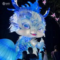 China Custom LED Cartoon Dragon Lantern for Zoo and Park Theme Light Shows for sale