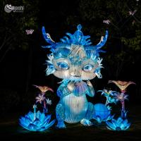 China Custom LED Cartoon Dragon Lantern for Zoo and Park Theme Light Shows for sale