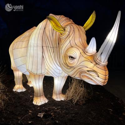 China Animal Theme LED Light Show Sculpture Lantern - Festival Zoo Park Decoration for sale