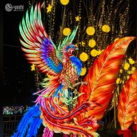 China Custom Chinese Festival Lanterns - Phoenix Theme Large Outdoor Sculpture Decor, Weatherproof for sale