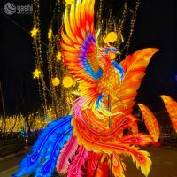 China Custom Chinese Festival Lanterns - Phoenix Theme Large Outdoor Sculpture Decor, Weatherproof for sale