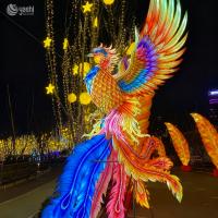 China Custom Chinese Festival Lanterns - Phoenix Theme Large Outdoor Sculpture Decor, Weatherproof for sale