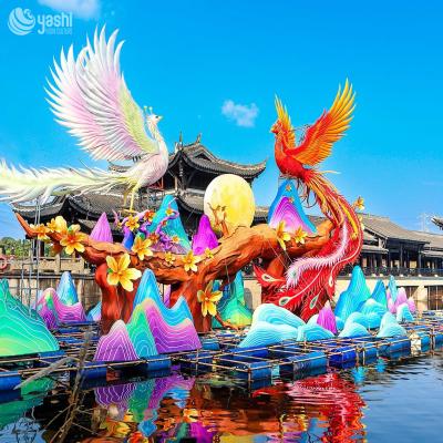 China Chinese Traditional Phoenix Festival Light Sculpture - Large Decorative Lantern for Events for sale
