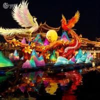 China Chinese Traditional Phoenix Festival Light Sculpture - Large Decorative Lantern for Events for sale