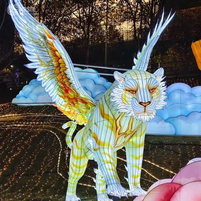 China Waterproof Tiger Lantern for Easter & Spring Festival - Outdoor LED Decor for sale
