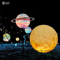 China Outdoor Space Theme Globe Lanterns for Park Party & Science Museum Decoration for sale