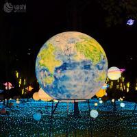 China Outdoor Space Theme Globe Lanterns for Park Party & Science Museum Decoration for sale