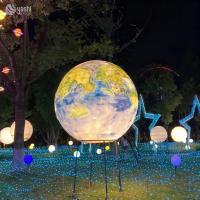 China Outdoor Space Theme Globe Lanterns for Park Party & Science Museum Decoration for sale